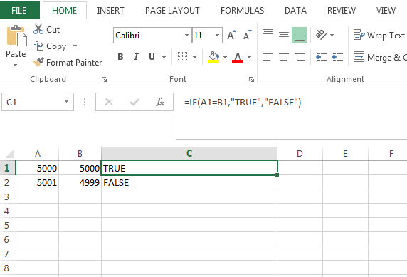 Basic Excel Simple formulas: IF Function