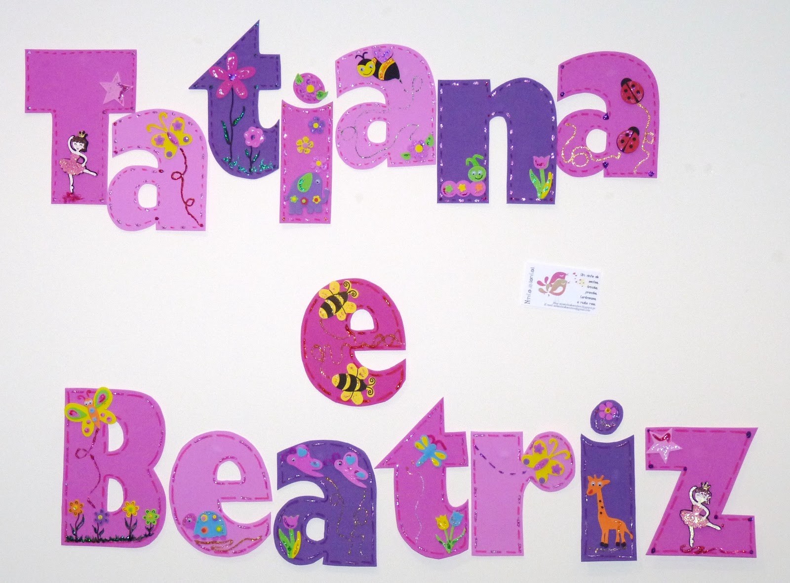 Ninho de Sonhos: Nomes em EVA