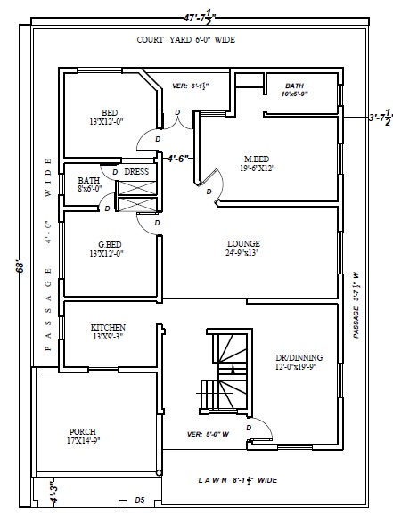 Article Library: 12 Marla (3264 Sft) House Plan