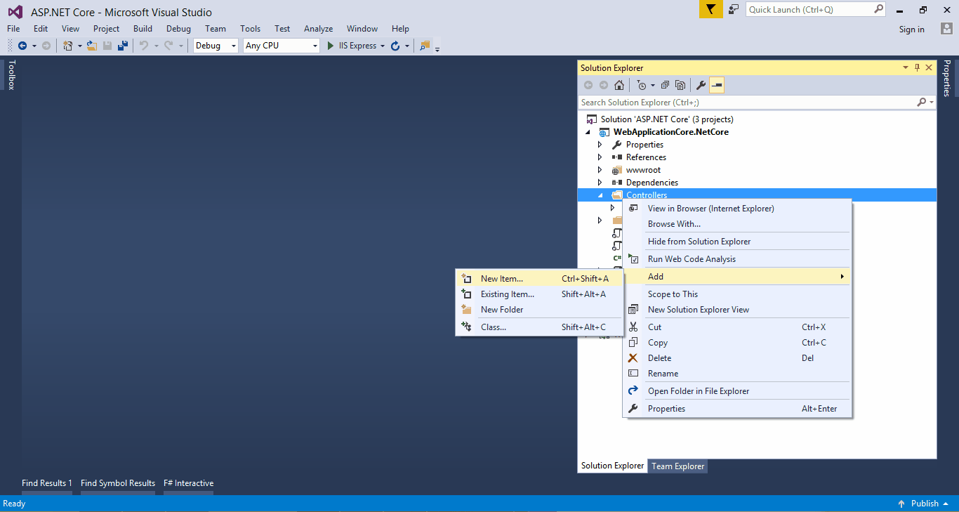 Asp Core 1 0 Mvc Application Exploring Core Crud
