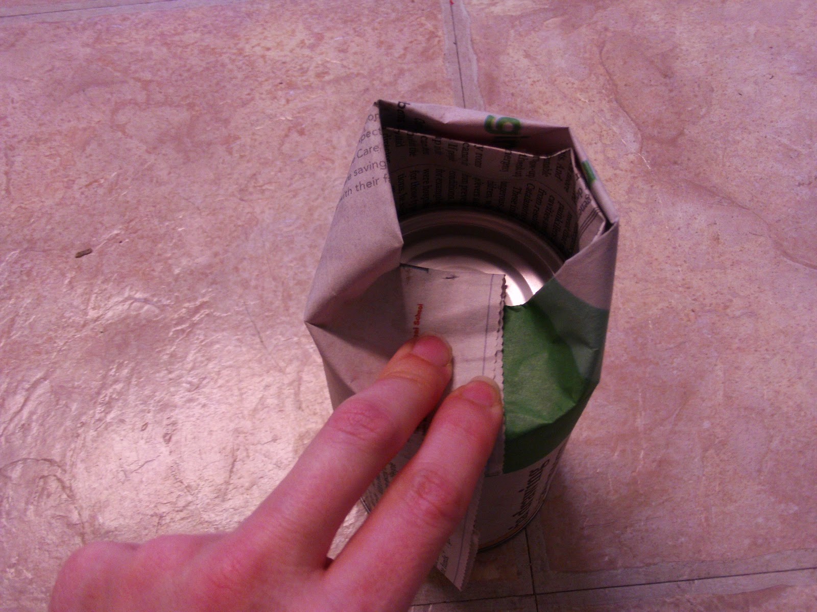 Yellow Spot Sun: Newspaper Seed Cups