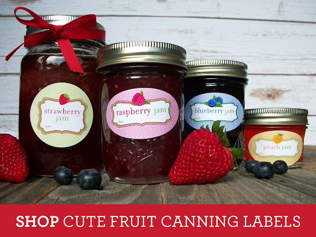 Colorful Adhesive Canning Jar Labels: Pumpkin Canning Jar Label