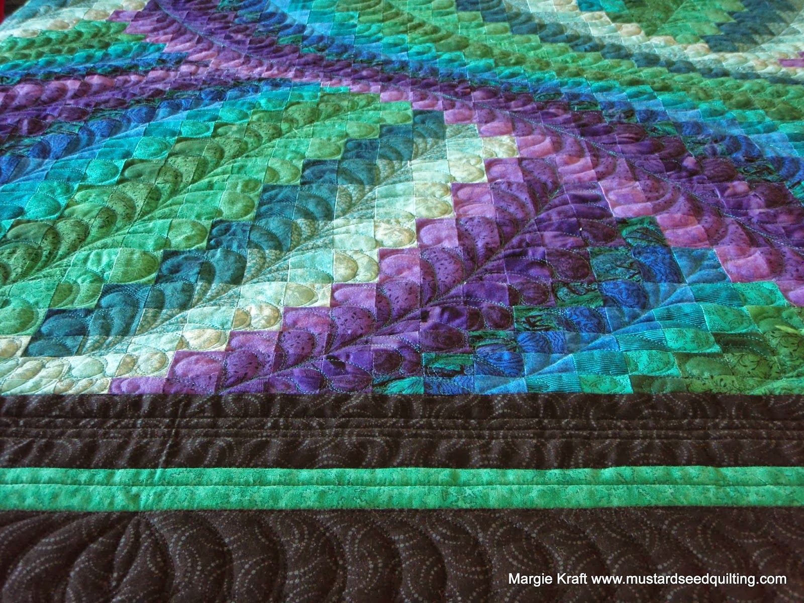 Margie Quilts.....: Dixie's Twisted Bargello....