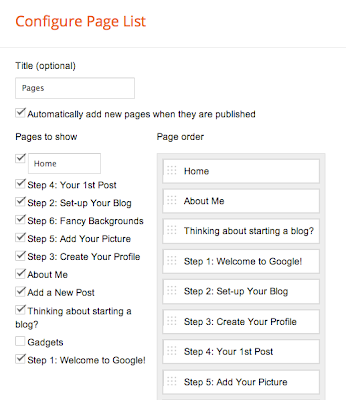 Blogmama Susan: Adding Pages to your blog