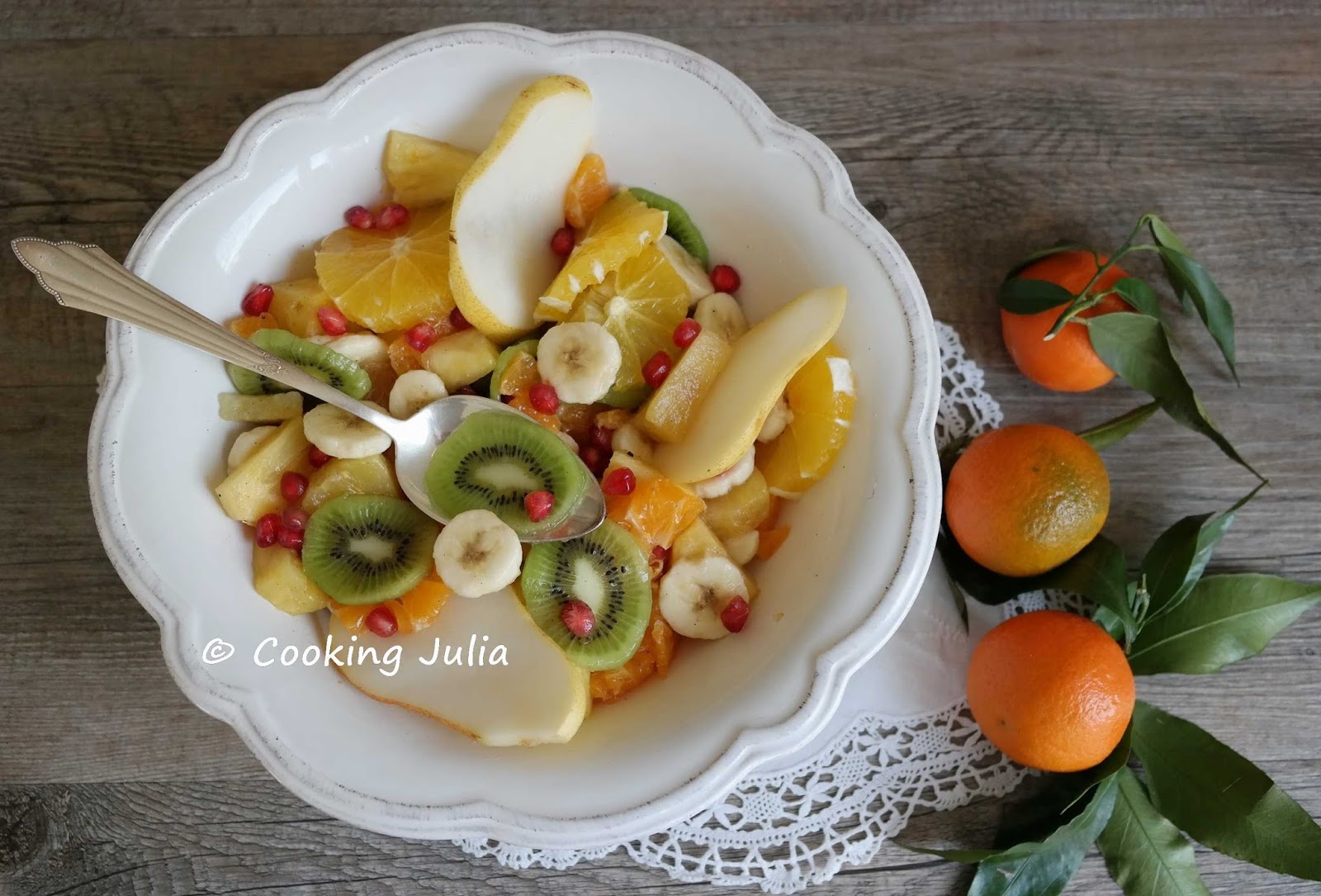 COOKING JULIA : SALADE DE FRUITS D'HIVER