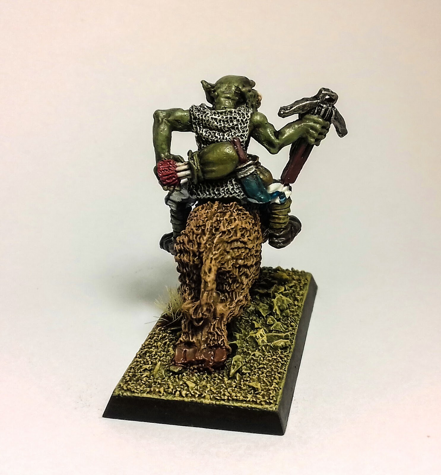 THE WORK OF SHAITAN: Citadel Orc Boar Riders - Unit up and running.