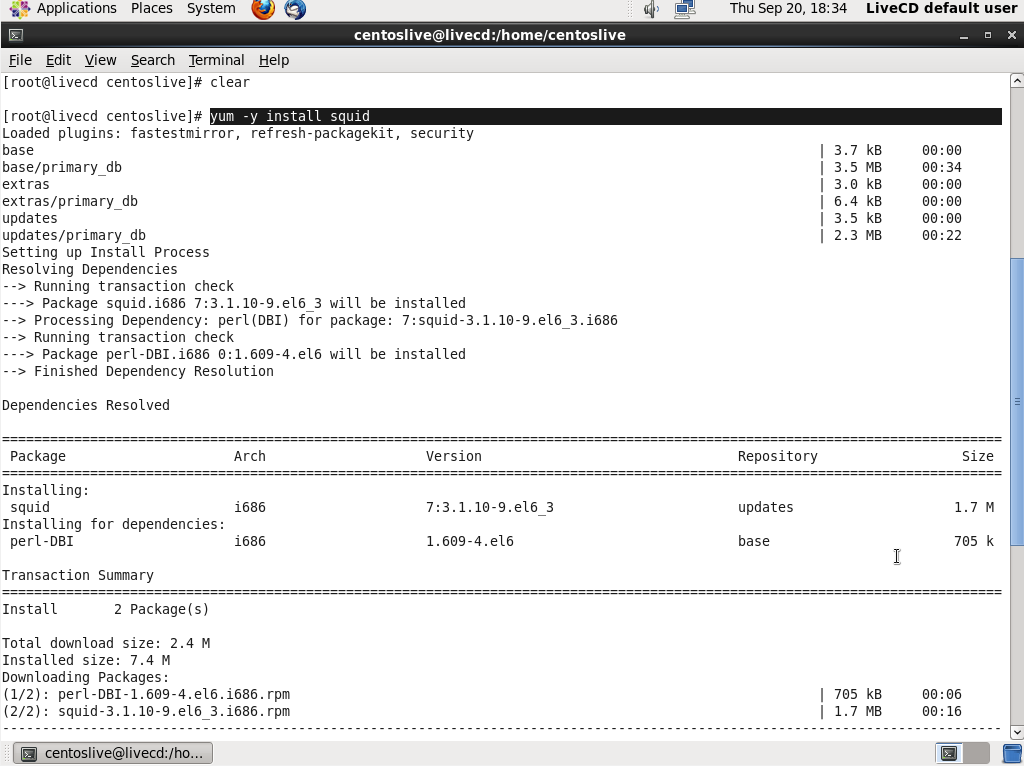 Administracion De Redes Proxy Squid Centos