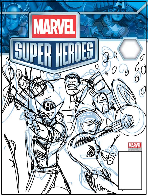 bliggity-'bloggity-bloo: another marvel magazine cover in progress...