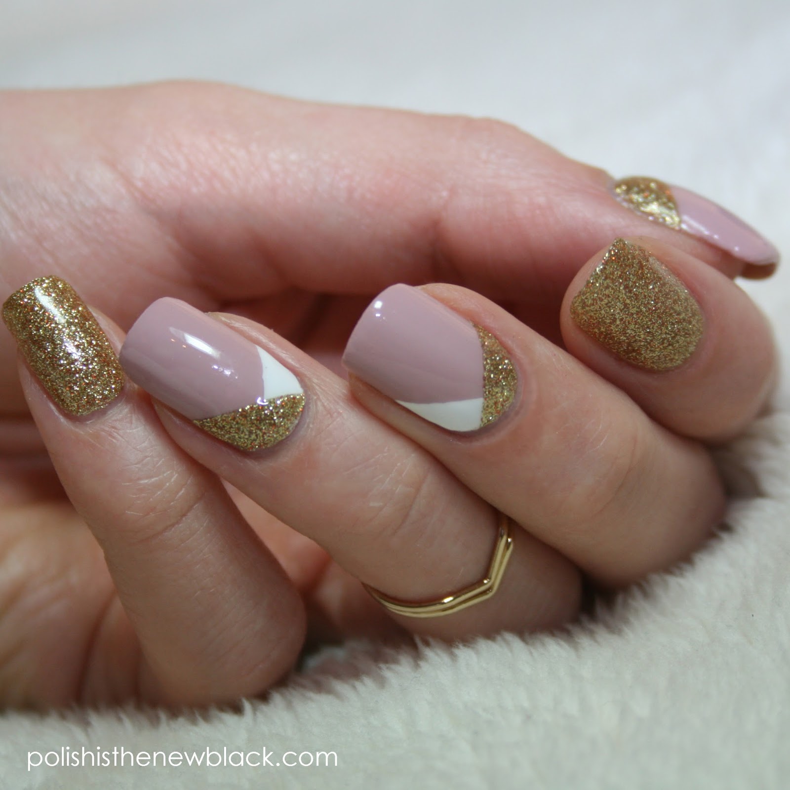 Elegant Colour Block Nails / Polish Is The New Black