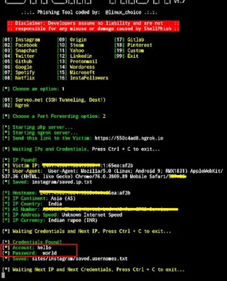Install and Use ShellPhish in termux