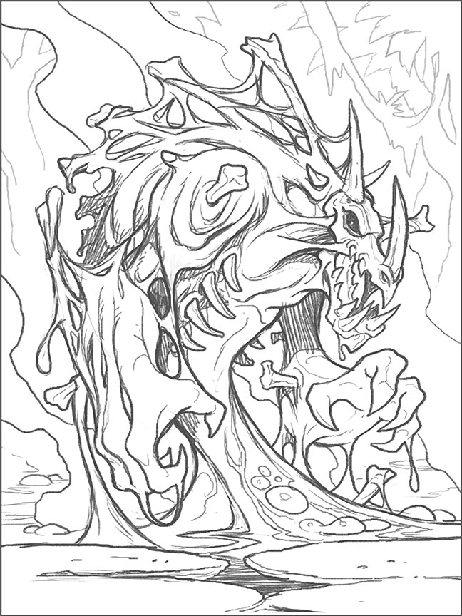 THE ART OF JIM NELSON: Hearthstone: Tar Creature