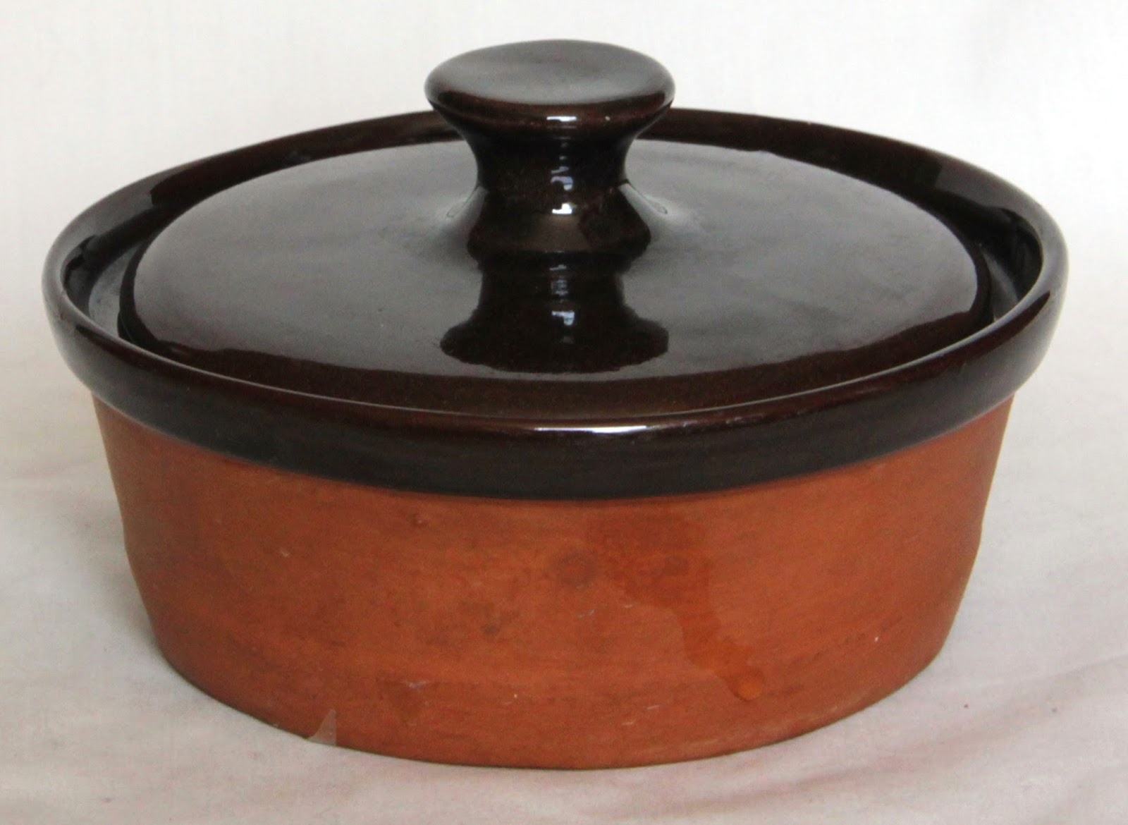 Curio Gifts: Vintage Terracotta & Brown Royal Barum Ware Lidded Bowl ...