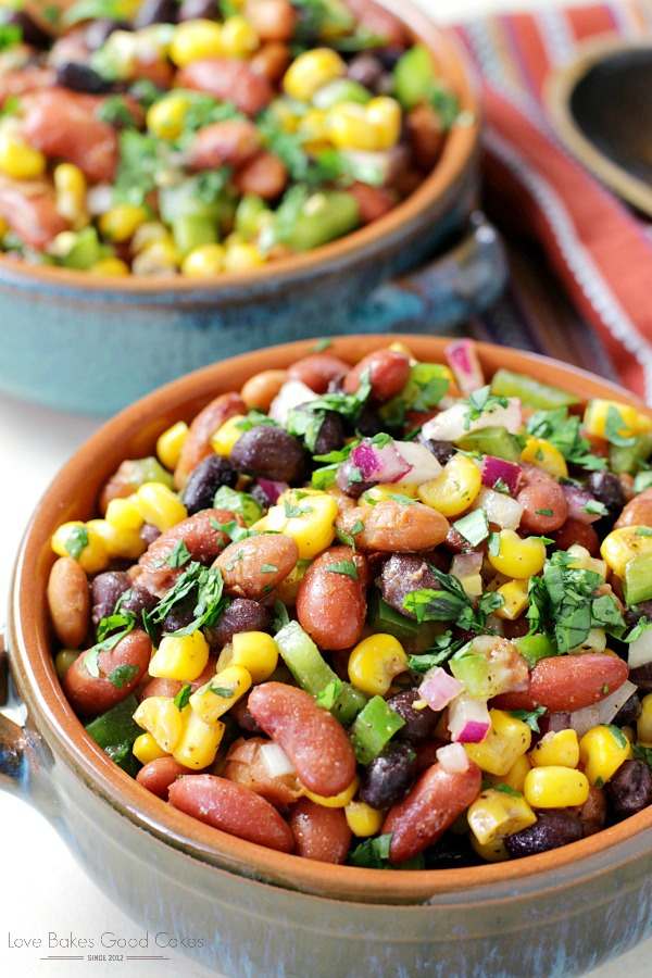 Mexican Bean Salad | Love Bakes Good Cakes | Bloglovin’