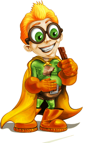 Render Choco Boy comendo | Renders Dez