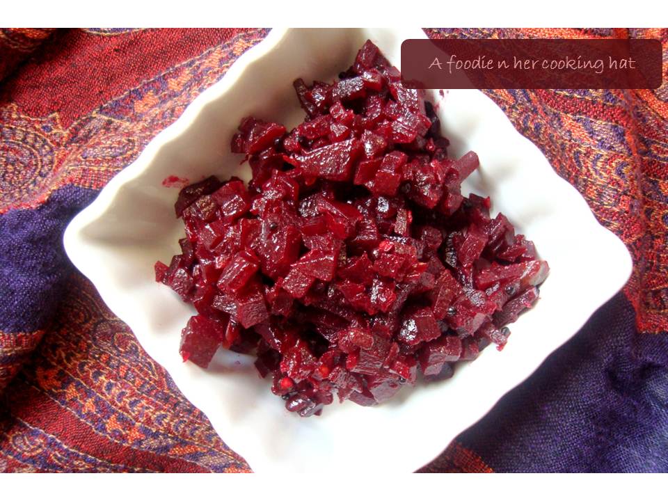 Spices and aroma: Warm beetroot salad
