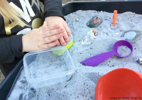 Learning and Exploring Through Play: Space Themed Sensory Tray