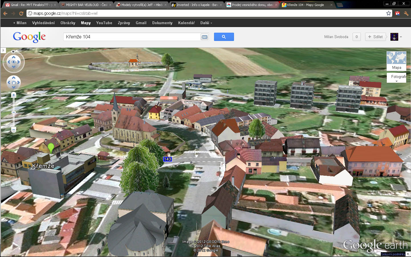 Czech - 3D Modeling: How to view google 3D maps aneb Jak prohlížet mapu ...