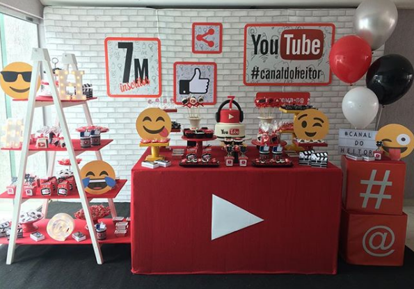 youtube+party+1.png (595×416) | Birthday party images, Youtube party ...