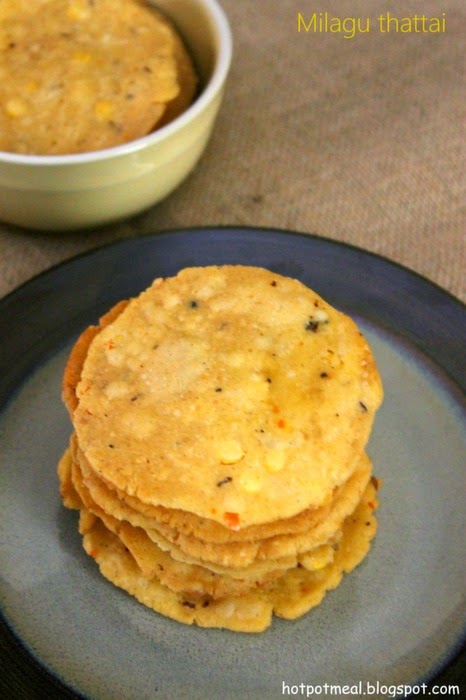 Hot pot cooking: Milagu Thattai | Pepper thattai