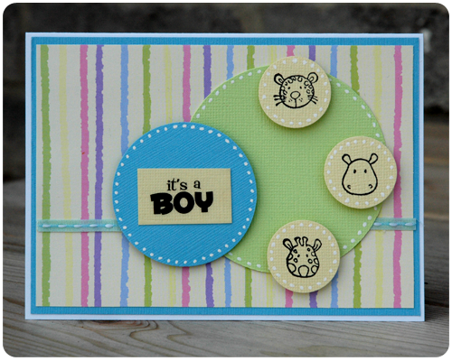 Crafty Cucumber: Card of the Week: Baby Girl, Baby Boy