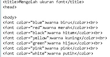 CARA MEMBUAT JENIS-JENIS HURUF MELALUI HTML ~ DESAIN WEB HTML