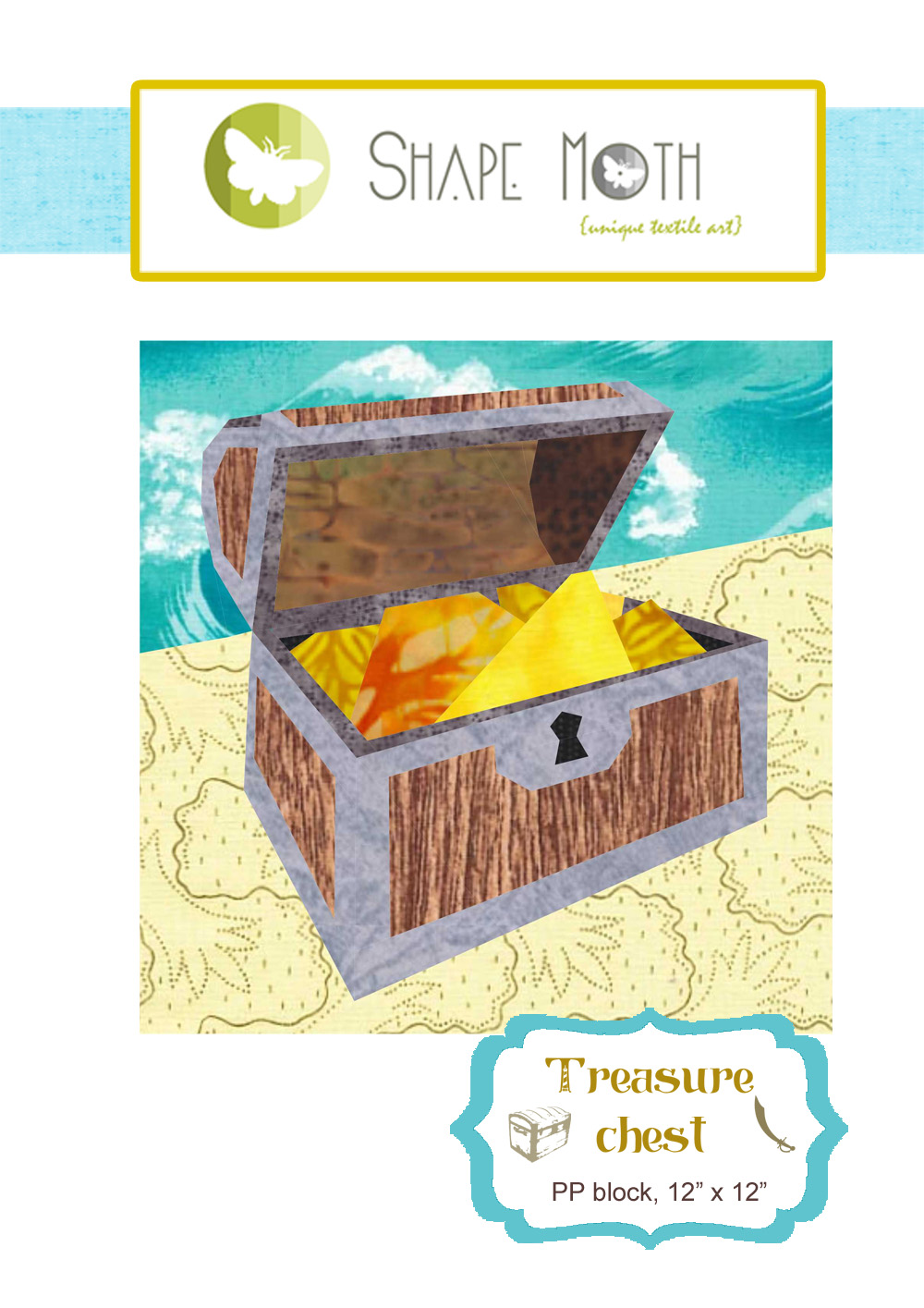 Shape Moth: Treasure Chest PP pattern {& a Giveaway!}