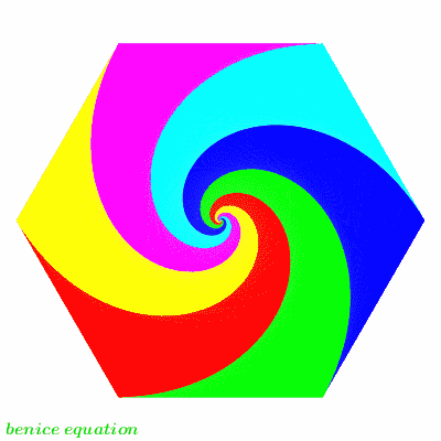 Fun math art (pictures) - benice equation: Modifications of Nested Polygons