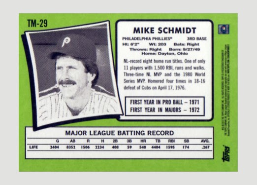 Capewood's Collections: 2013 Mike Schmidt Cards - Part 1