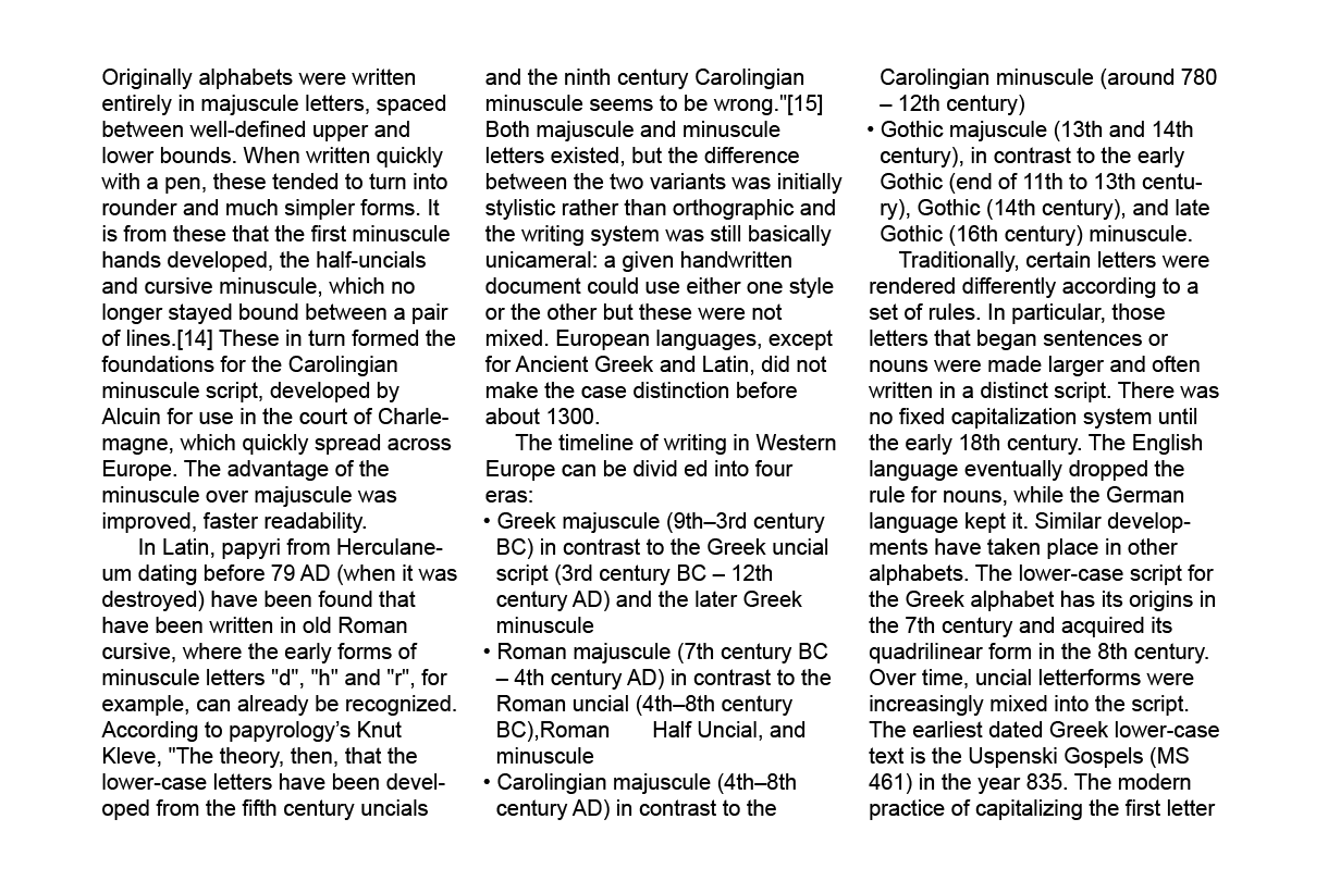 The Informed Illustrator: Typographic Don'ts and Do's: 2. Columns