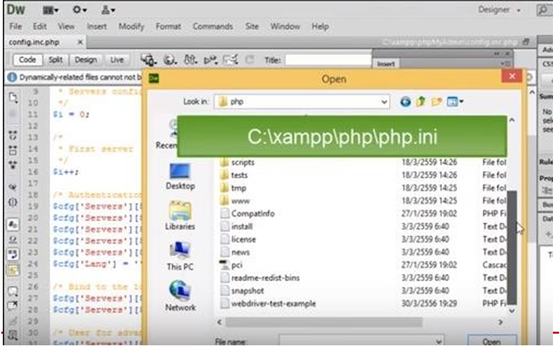 การสร้างฐานข้อมูล Phpmysql
