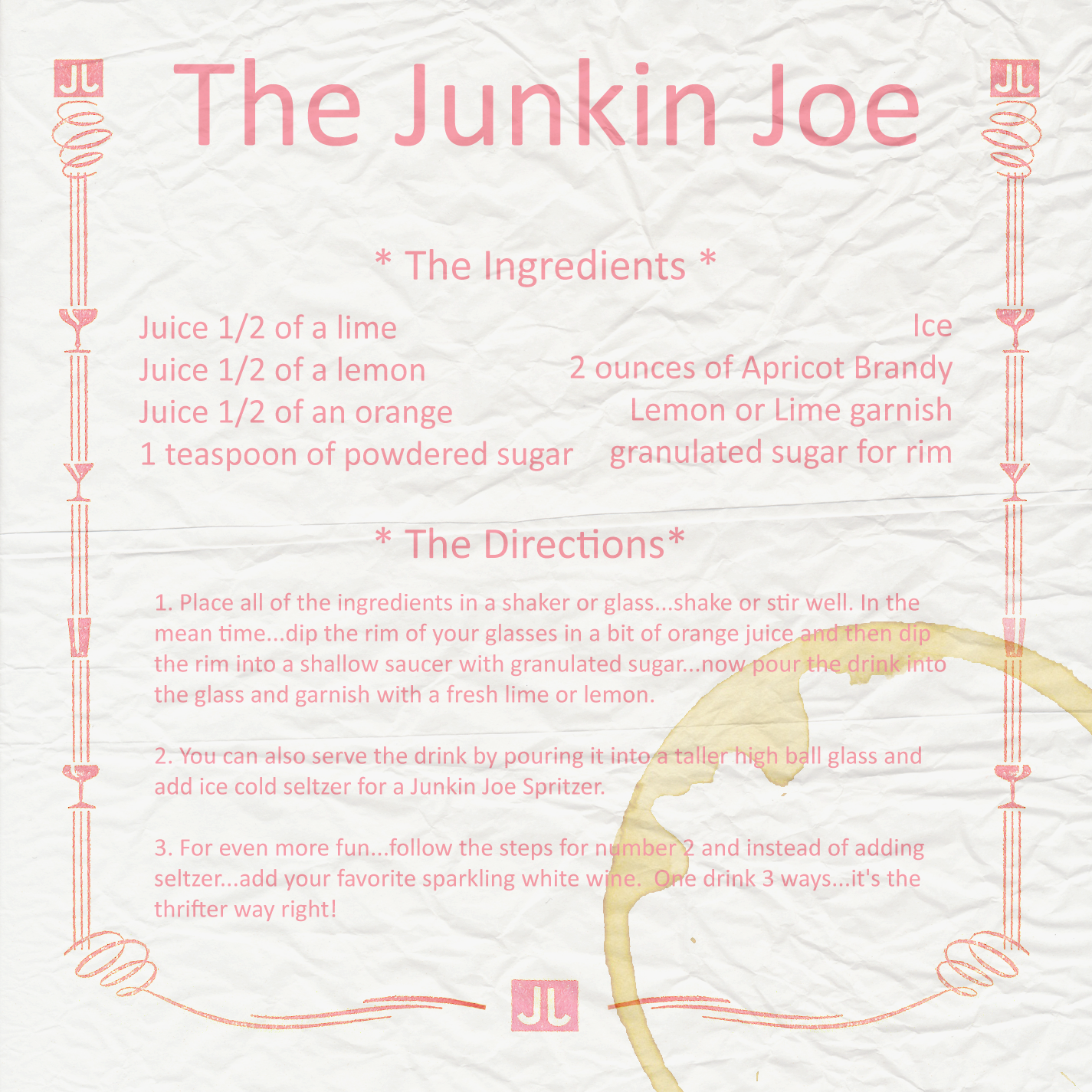 A Vintage find and a new Cocktail...The Junkin Joe - The Cottage Market