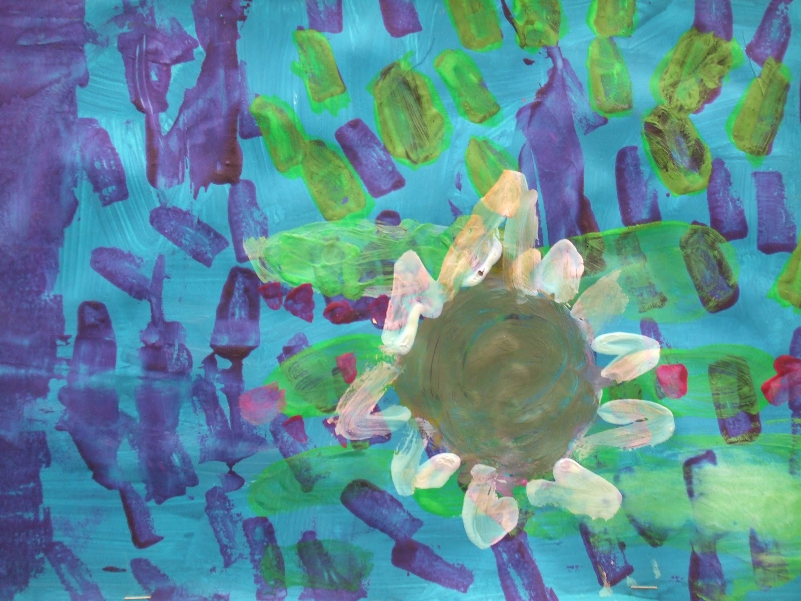 Rainbow Skies & Dragonflies: 2nd Grade - Water Lily Ponds - Claude Monet