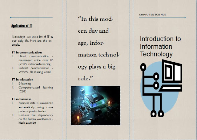 COMPUTER SCIENCE_SC015: PRODUCE ATTRACTIVE BROCHURE