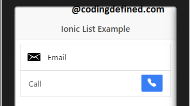 CSS Components in Ionic - Lists - Coding Defined