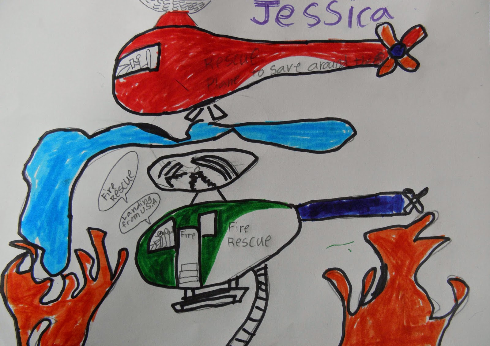 Jenny Liang's Painting and Drawing Blog: Creative Drawing - Rescue ...