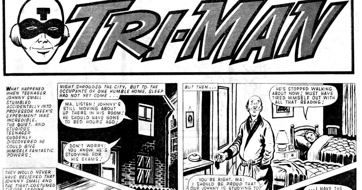 CRIVENS! COMICS & STUFF!: YIPPEEE! PART TWO OF THE INCREDIBLE TRI-MAN...