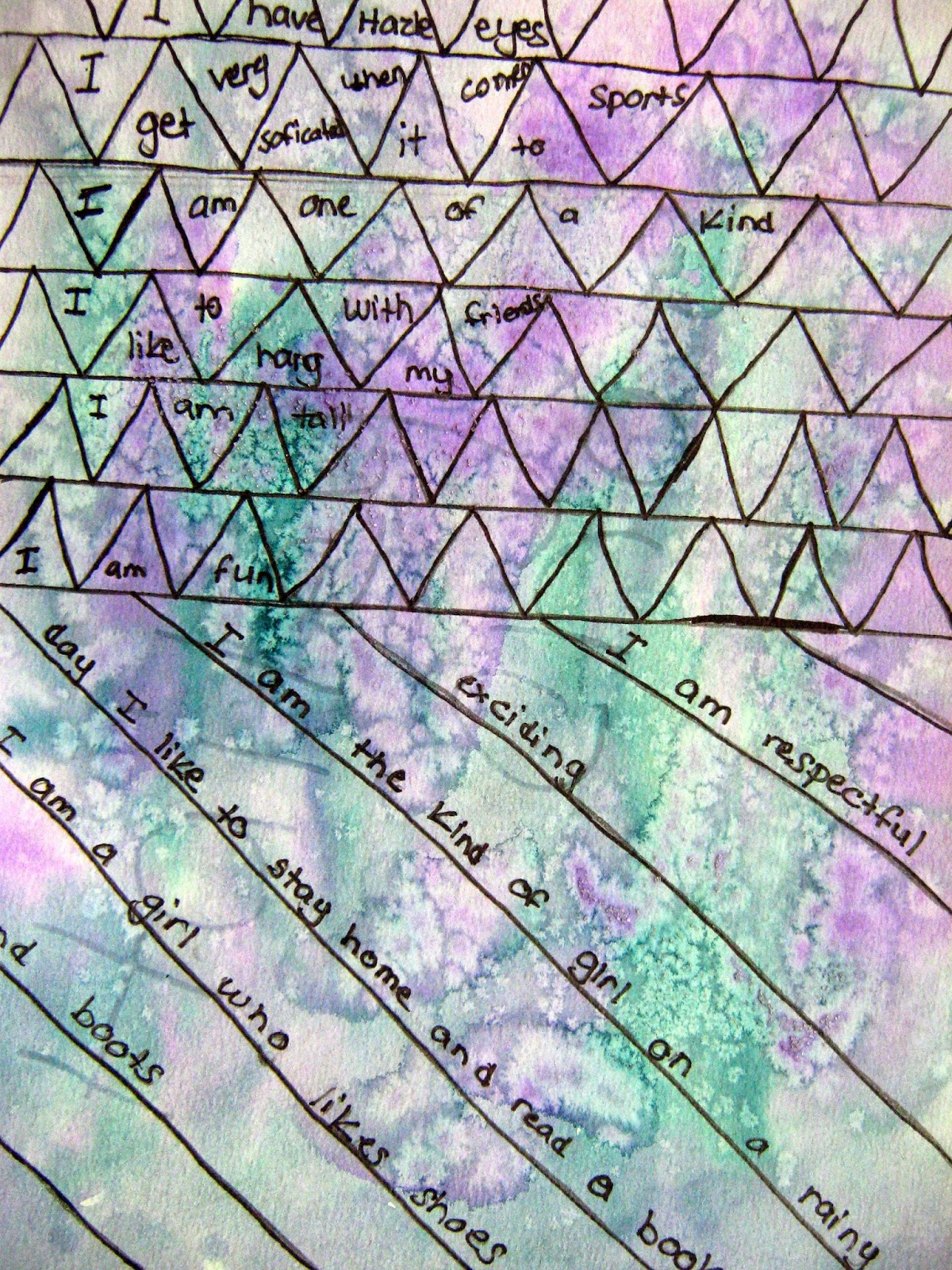 Art in the Middle...school: Descriptive Self Portraits