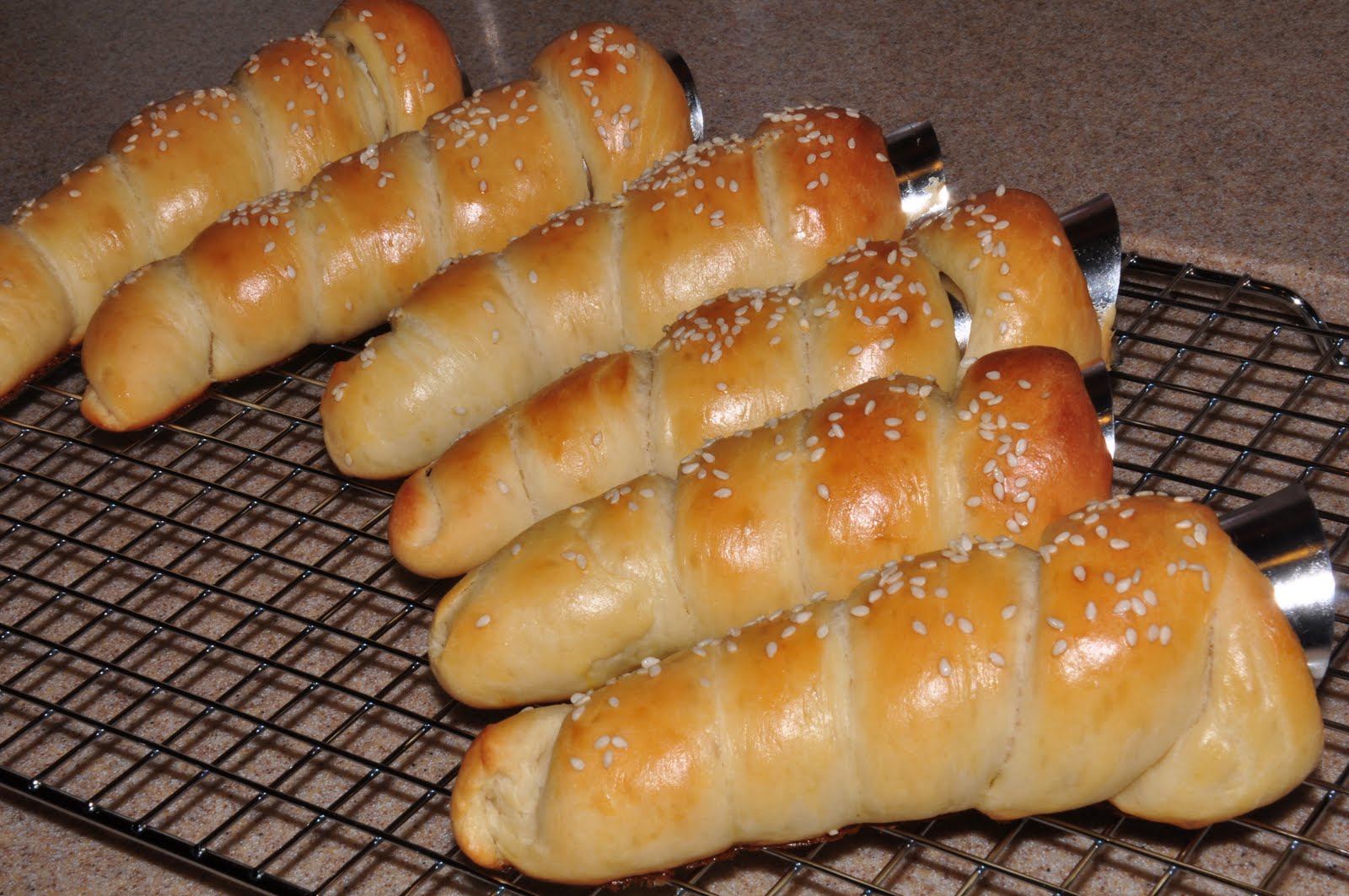 The Changeable Table: Bread Cones - tubular sandwiches