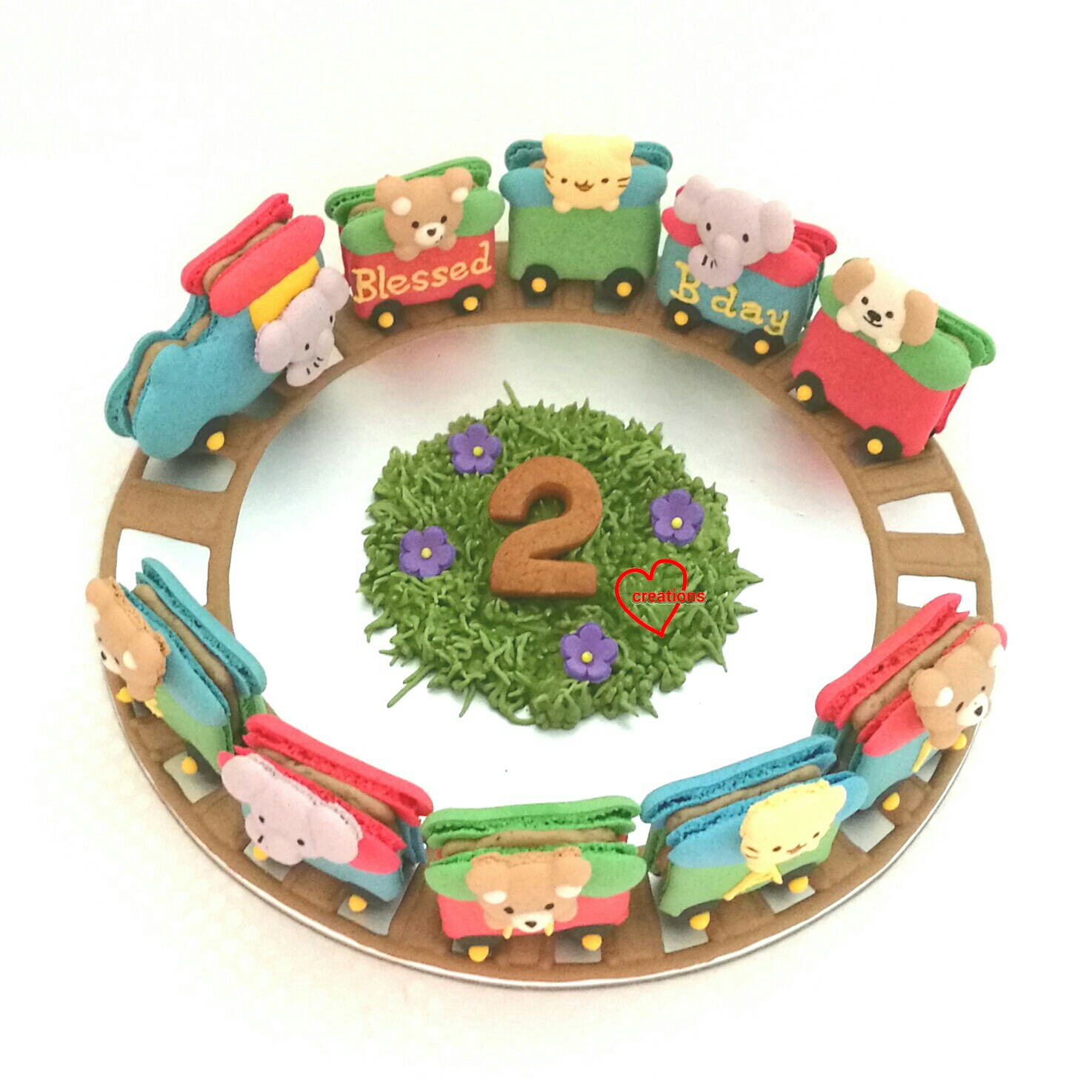 Loving Creations for You: Animal Train Macarons (updated version)