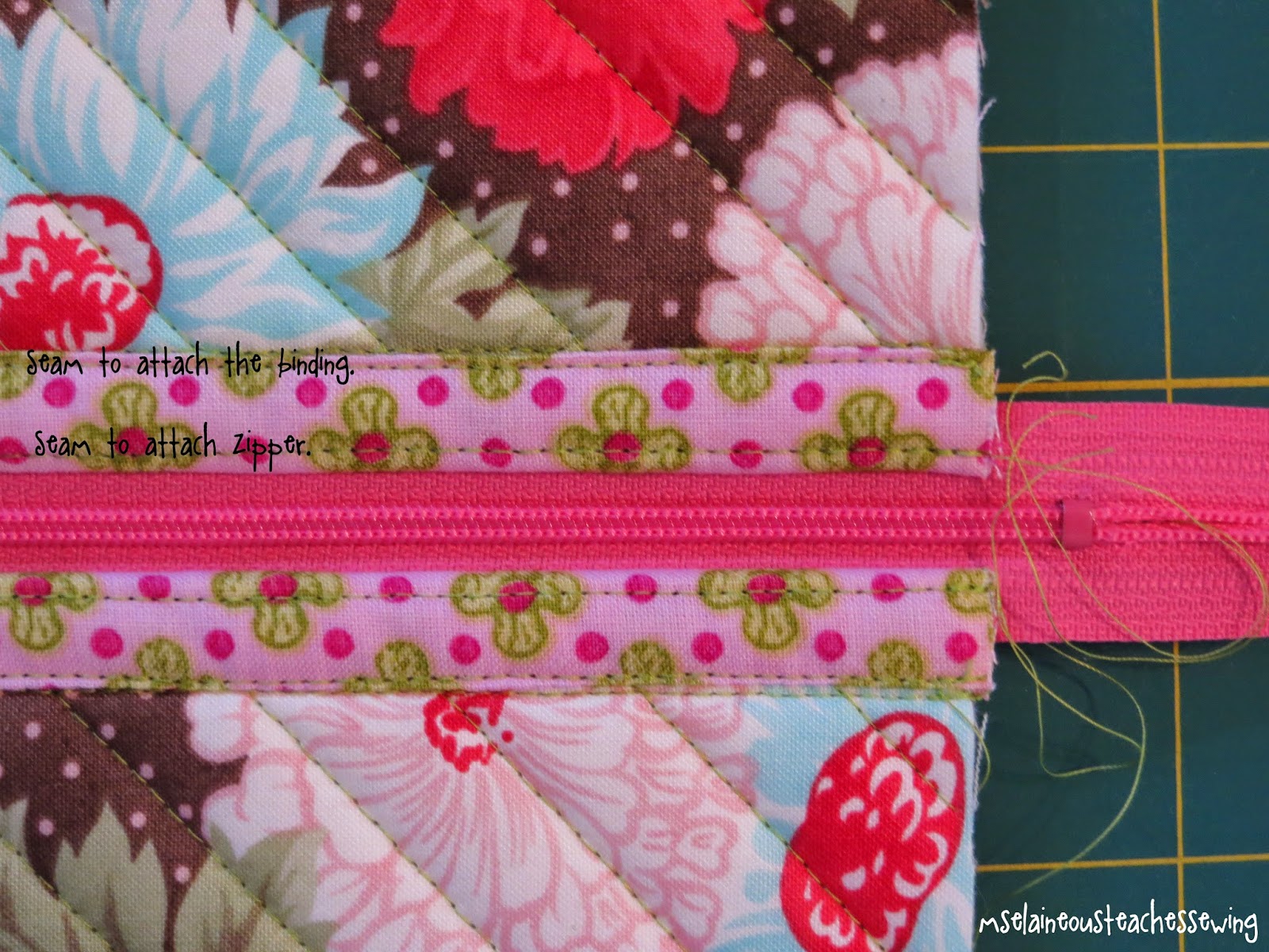 Ms. Elaineous Teaches Sewing: Zipper With Binding