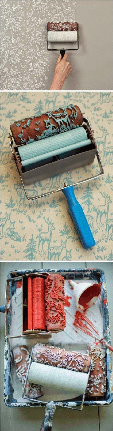 DIY : Patterned Paint Roller and Applicator