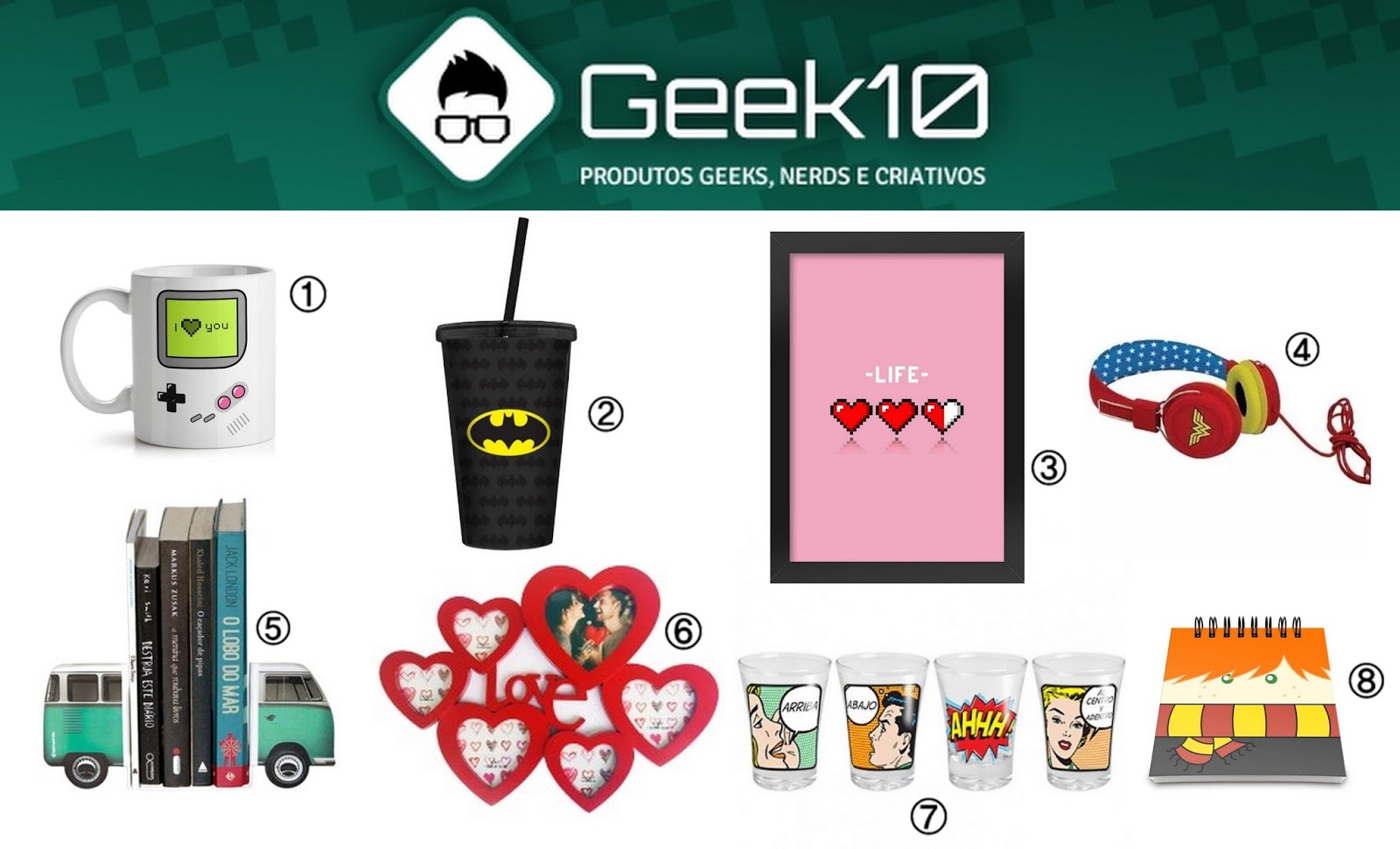 Toda Charmosa: Geek10 - Produtos Geeks, Nerds e Criativos