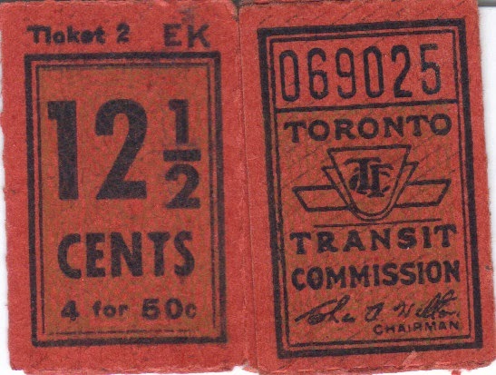 WRIGHTS LANE : 12 1/2 CENTS TICKET TO RIDE...IN 1957