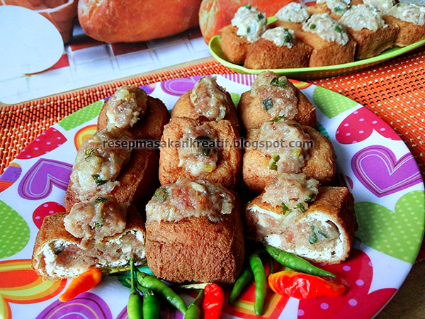 RESEP TAHU ISI BAKSO DAGING GORENG GURIH | Resep Baru Bunda