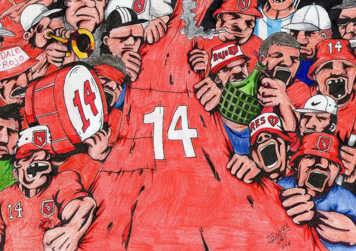 Revista Tribuna Roja: Una "pintura" de hinchada