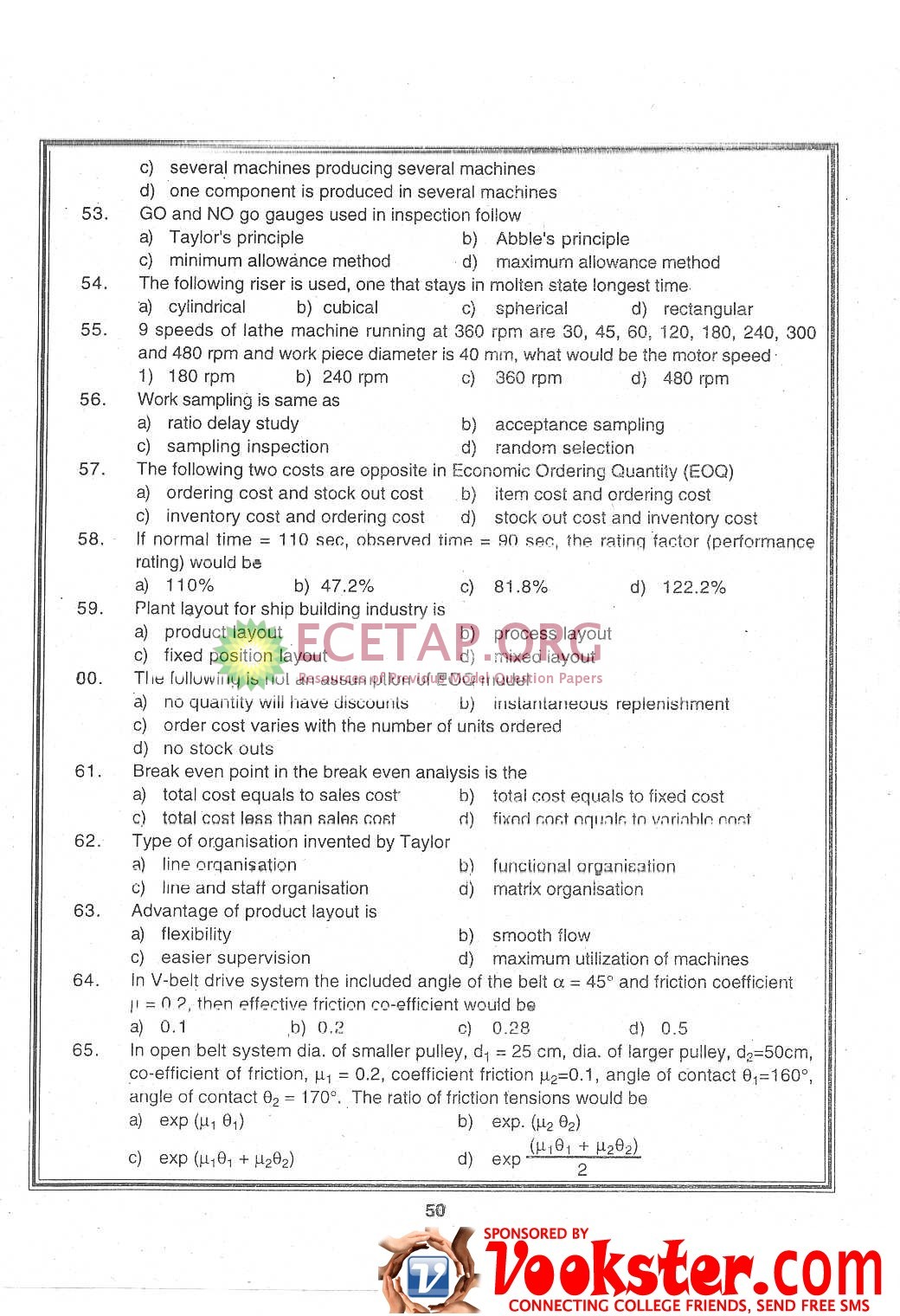 ECETAP - 2016, Previous, Model Papers, Question Papers EEE,ECE,SCE ...