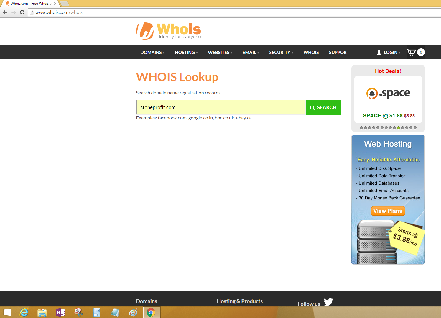 WHOIS Database ~ Basic Knowledge of computer and its Application