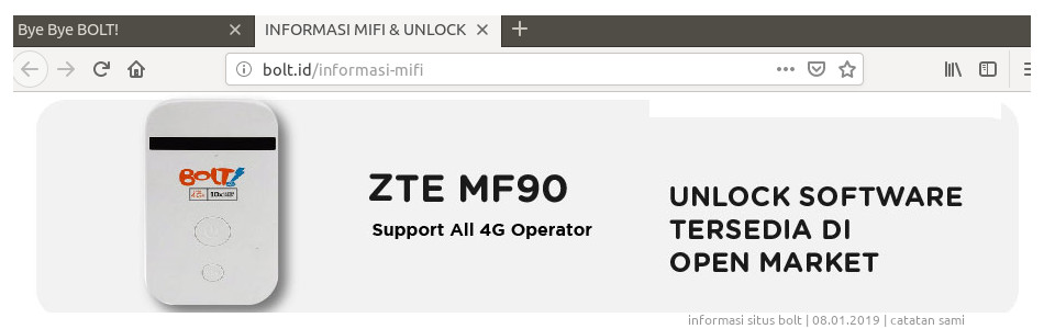 Cara Unlock Modem Bolt MF90 B08 - catatan sami