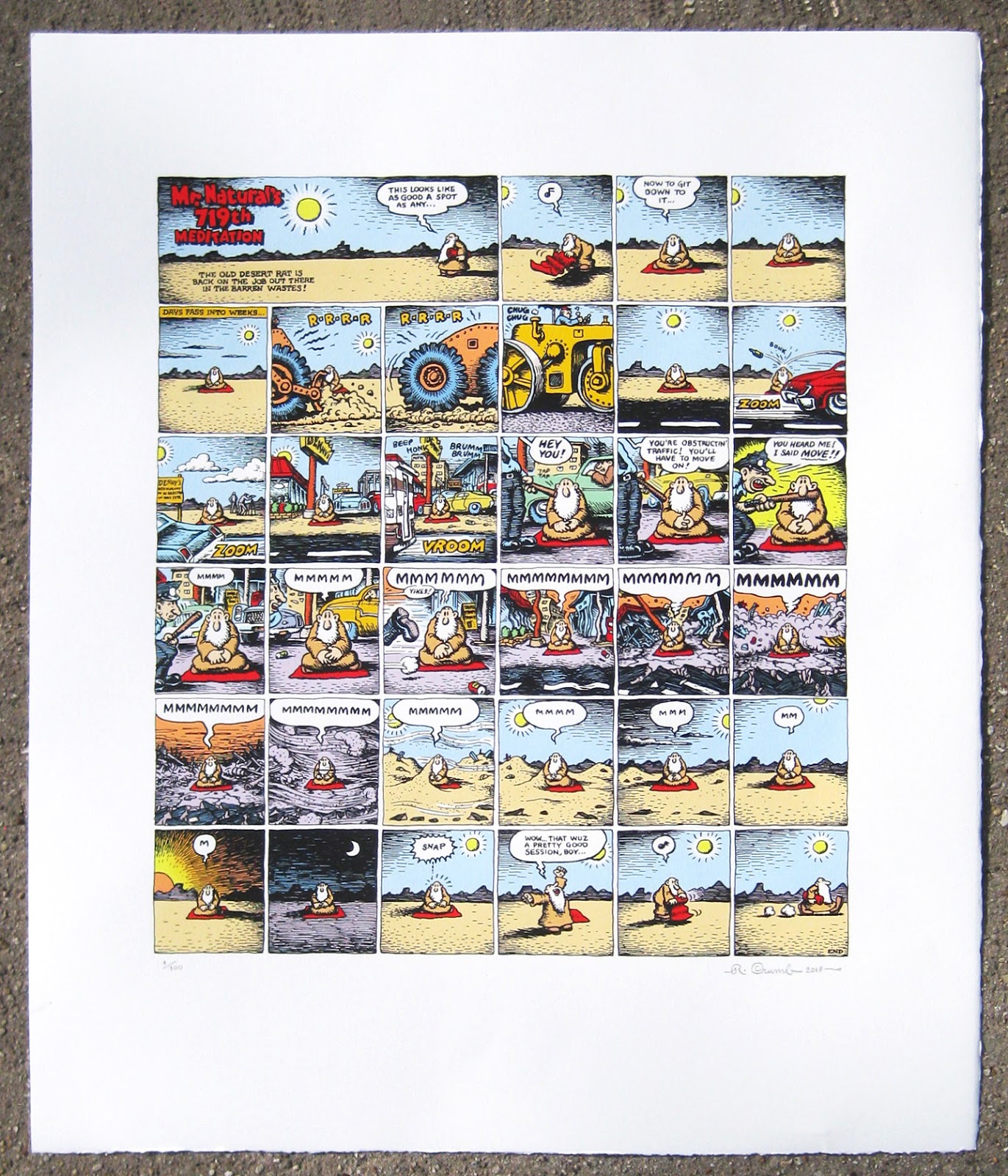 Crumb Newsletter: Mr. Natural's 719th Meditation Signed & Numbered ...