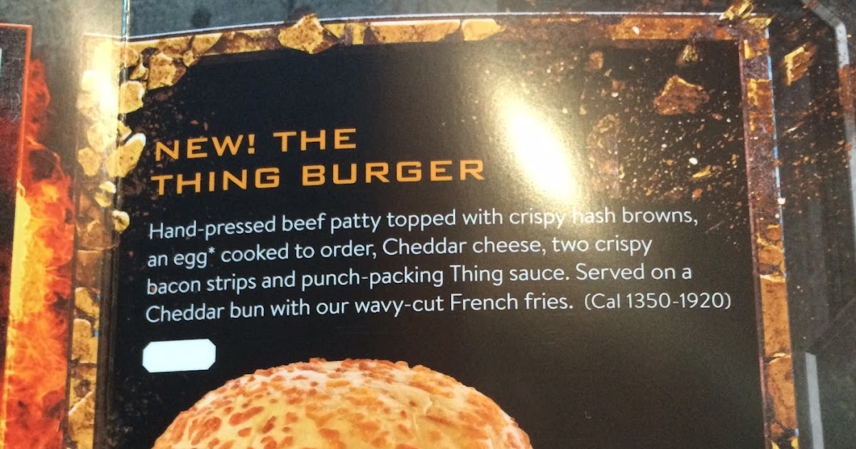 The Thing Burger From Denny's / デニーズのザ・シング バーガー ~ I'm Made of Sugar ...